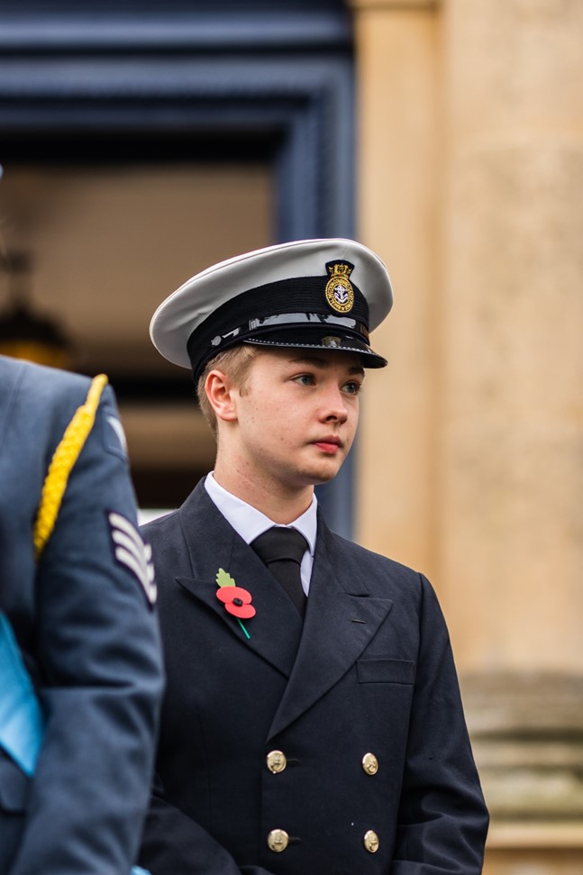 “I am now a Royal Navy officer cadet in the Universities Royal Naval Unit”